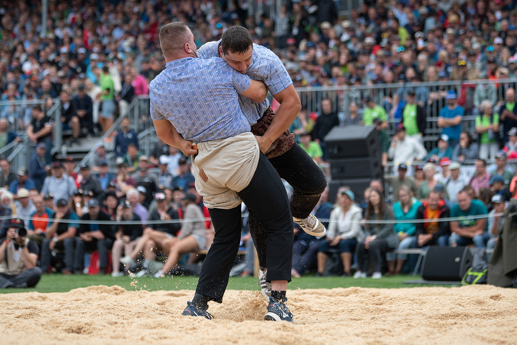 Jubiläumsschwingfest 125 Jahre ESV Appenzell 2024: 2. Gang: Noch neun ...
