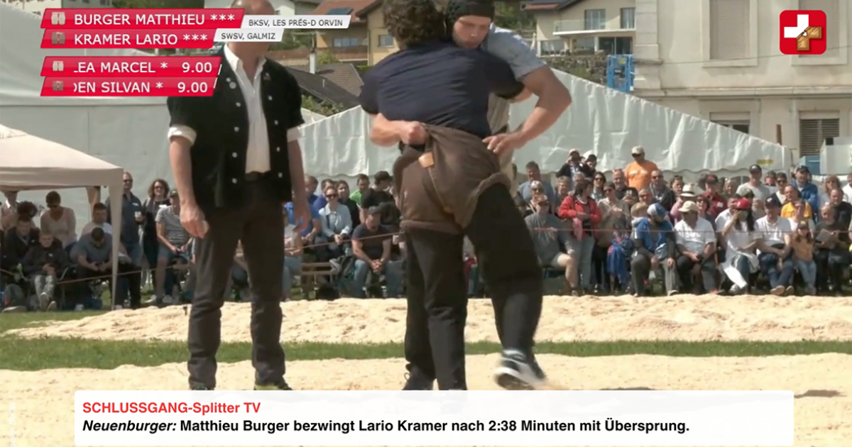 SCHLUSSGANG Splitter TV: Im Video vom Neuenburger 2024: Matthieu Burger ...